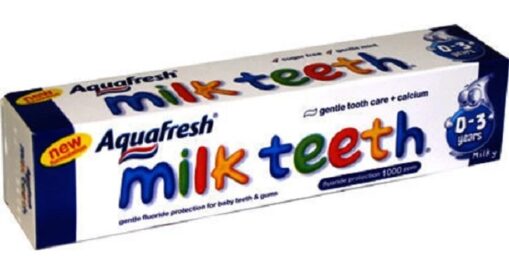 Buy Aquafresh Childrens Milk Teeth Toothpaste 50ml Pack Online | Daily ...