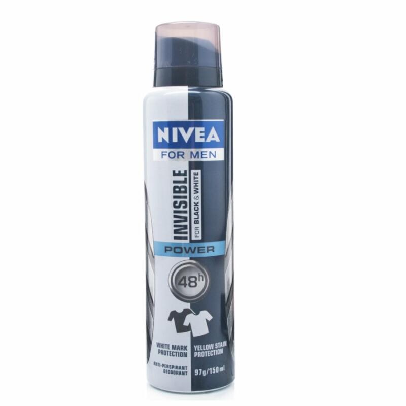 Buy Nivea for Men Invisible Black & White Deodorant Spray 150ml Pack ...