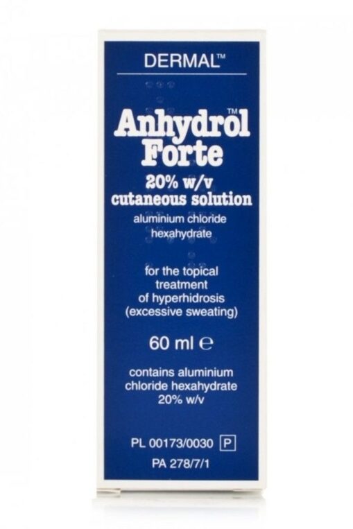 Buy Anhydrol Forte Roll On 20% w/v Cutaneous Solution 60ml Online ...