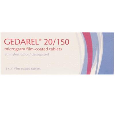 Buy Gedarel 20/150 Contraceptive pills Online | Daily Chemist