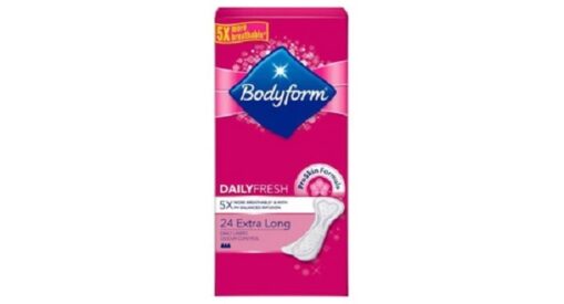 Buy Bodyform Panty Liners Extra Long 24pk Online | Daily Chemist