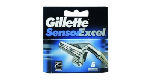 Buy Gillette Sensor Excel Razor Blades Pack of 5 Nos. Online | Daily ...