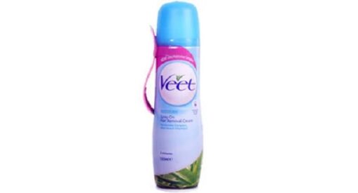 Buy Veet Spray-on Hair Removal Cream For Sensitive Skin 150ml Pack ...