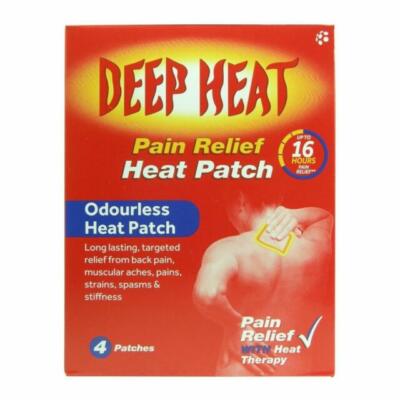 Buy Deep Heat Patches 4 pack Online | Daily Chemist
