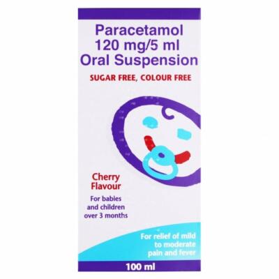 Buy Paracetamol 120 mg/5 ml oral suspension 100 ml Online | Daily Chemist