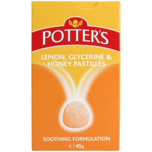 Buy Potter's Lemon , Glycerine & Honey Pastilles 45g Online | Daily Chemist